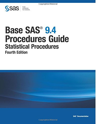 Amazon.com: Base SAS 9.4 Procedures Guide: Statistical Procedures ...