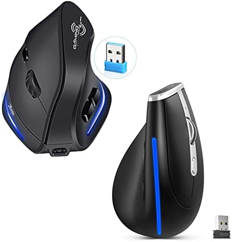 Amazon.com: ECHTPower Ergonomic Wireless Mouse, Vertical Mouse with 2 ...