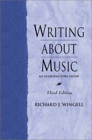 Writing About Music: An Introductory Guide: Amazon.co.uk: Wingell ...