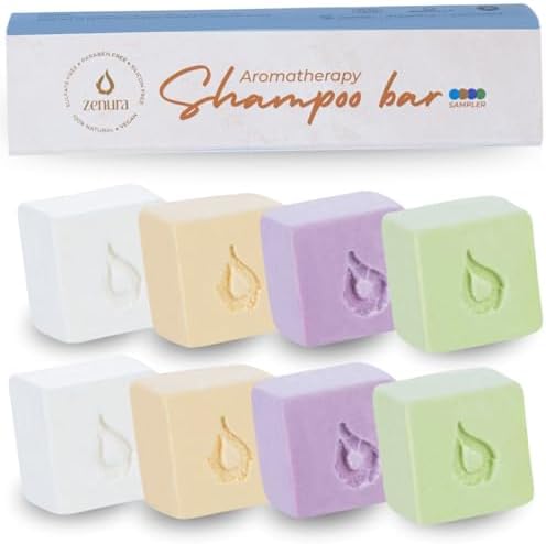 Amazon.com : ZENURA Natural Shampoo Bars Sampler, Rosemary, Tea Tree ...