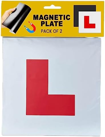 K-MART Extra Strong 2 Pack L Plates Magnetic For Car, Extra Thick ...
