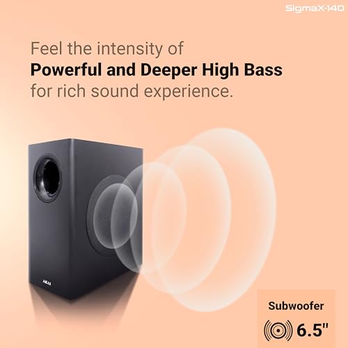 AKAI SigmaX-140, 140W RMS Digital Multimedia Soundbar with Wired ...