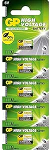 (1, Classic) - 5 X GP Alkaline Battery 11A GP11A L1016 6V - Pack of 5 ...