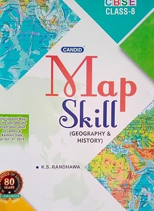 Candid Map Skill Geography & History Class 9 By KS Randhawa (S) : KS ...