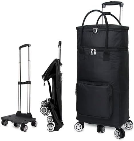 Amazon.com: APOXCON Folding Shopping Cart with Removable Waterproof Bag ...