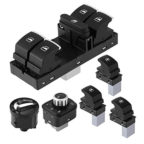 Headlight Window Switch Set, 6pcs 5ND941431B 5ND959857 5ND959855 ...