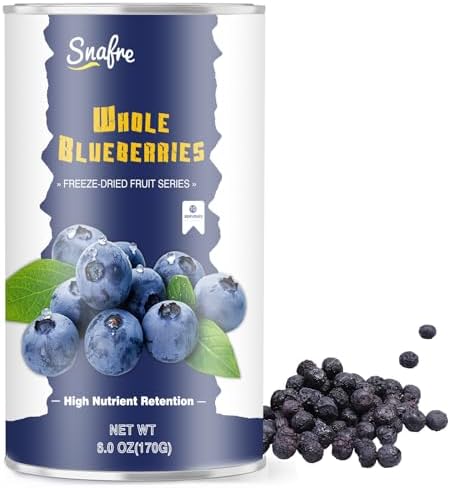 Amazon.com: Freeze Dried Blueberries, 6OZ/170G Whole Frozen Blueberries ...