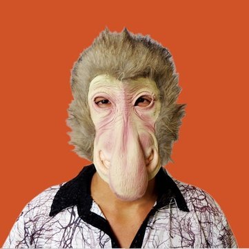 Halloween Baboon Monkey Orangutan Leopard Latex Animal Face Mask ...