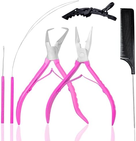 Amazon.com: SIVOTE Professional Hair Extension Tools Kit Stainless ...