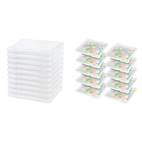 IRIS USA, Inc. IRIS Slim Portable Project Case, 10 Pack, Clear (586390 ...