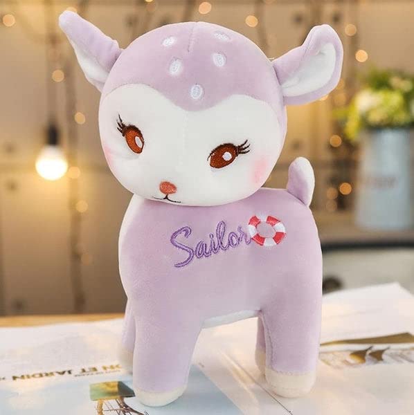 Buy TEDDY DADDY Toys - Cute Deer Plushie Stuffed Soft Toy | Purple (30 ...