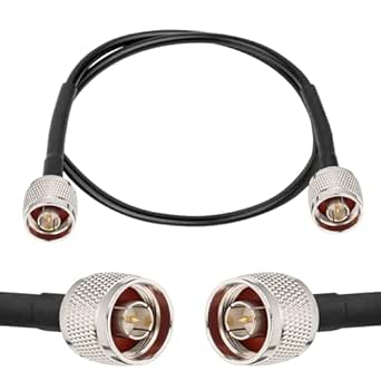 Amazon.com: XRDS -RF N Male to N Male Coax Extension Cable 2FT, Type N RG58 50 Ohm Pure Copper ...