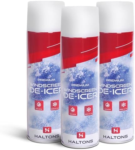 Haltons 3 Pack of De-icer Spray 450ml For Vehicle Windscreens - Quick ...