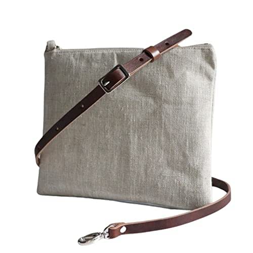 Amazon.com: Simple Linen Crossbody Bag : Handmade Products