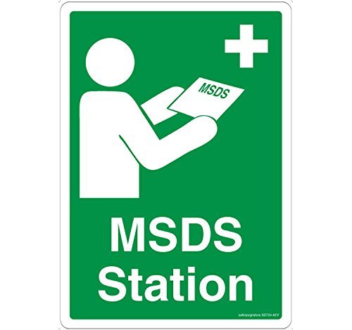 MSDS Station, (SS724-A5V-05), Material: 3M Self Adhesive Vinyl, Pack Of ...