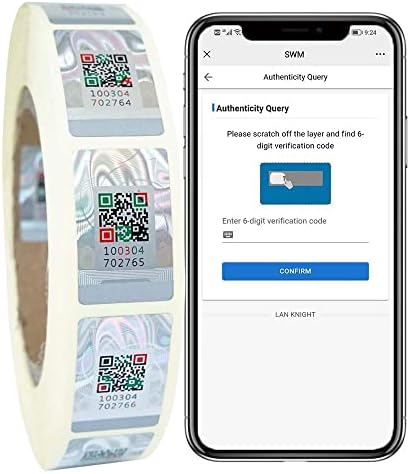Amazon.com : SWMTJTECH Anti-Counterfeit Smart Labels,1000 Units QR Code ...