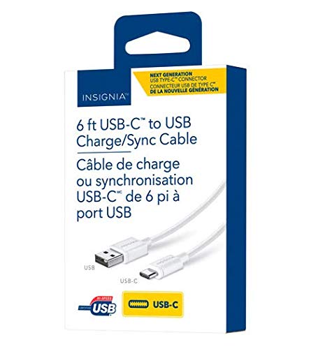 Amazon.com: insignia USB to USB-C Cable (6ft, White) : Electronics