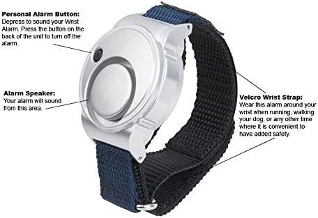 Vigilant Hands Free Personal Alarm, 130dB Wrist Alarm Personal ...