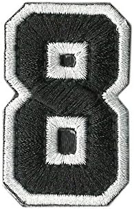 Amazon.com: Tactical Numbers Patches - Black/White - One : Clothing ...