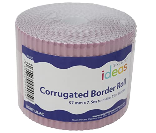 Bright Ideas Corrugated Border Roll for School Displays, Paper, Light ...