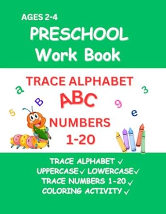 Amazon.com: PRESCHOOL WORKBOOK: Trace Alphabet, Counting, Numbers ...
