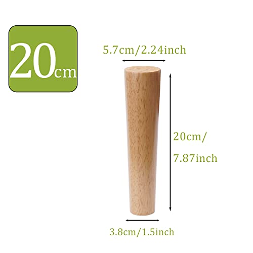 NAKUPENDA Furniture Feet Wooden Set of 4 Sofa Feet Wooden Furniture ...