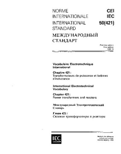 IEC 60050-421 Ed. 1.0 b:1990, International Electrotechnical Vocabulary ...