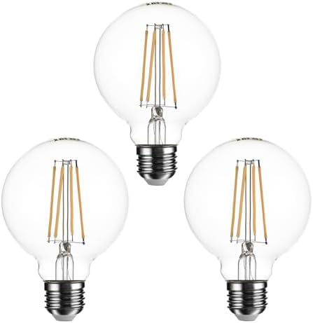 【Upgraded】 Dimmable G25 LED Globe Light Bulbs, Edison Light Bulbs 100W ...
