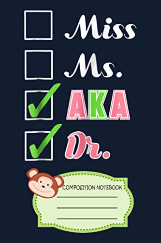 『Aka Doctor For Alpha Sorority Kappa Women Physician BRCK1 Notebook ...