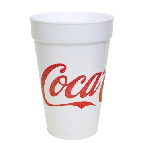 Amazon.com: Dart 16J16C Coca-Cola Foam Cups, Red/White, 16 oz, 25/Bag ...