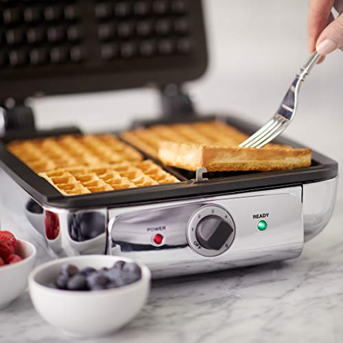 All-Clad Electrics Stainless Steel Waffle Maker Belgium Waffles