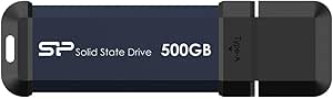 Amazon.com: SP Silicon Power SP External SSD MS60 500GB USB 3.2 Gen 2 ...