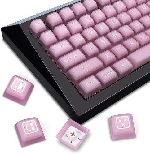 Amazon.com: Capkeyno Pink Jade Double Shot PBT Keycaps - SA Profile 142 ...