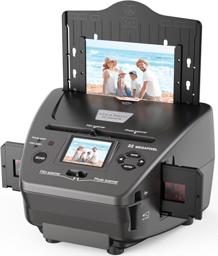 Photo and Slide Scanner with 2.4” LCD Screen, Convert Negatives ...