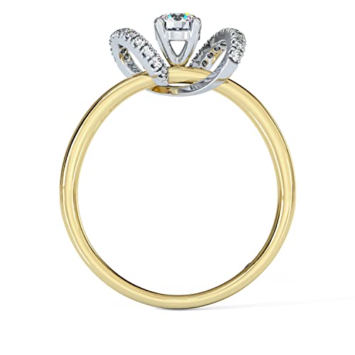 Buy Divine Solitaires 18kt Gold BIS Hallmark Certified Diamond Ring For ...