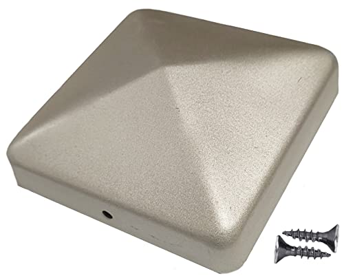 Fence Post Caps Metal Toppers Top Cap Post Covers Stop Water Surface ...