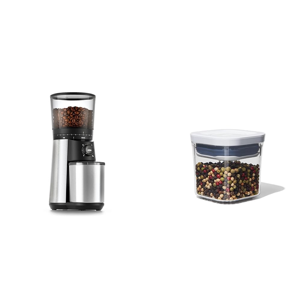 Amazon.com: OXO Brew Conical Burr Coffee Grinder, Silver & Good Grips ...