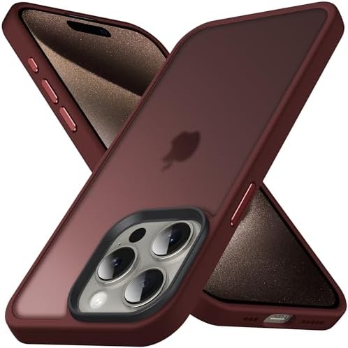 Amazon.com: Caseative for iPhone 15 Pro Case,Solid Color Full Camera ...