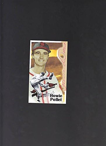Howie Pollet 1942 & 1946 Cardinals signed Art Card - JSA Certified ...