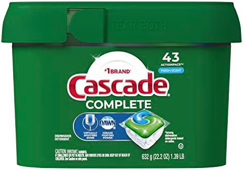 Amazon.com: Cascade Complete Dishwasher Pods, ActionPacs Dishwasher ...