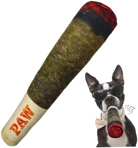 Pet Supplies : Pastoralist Cigar Dog Toy, 9.5inch Plush Cigarette Dog ...