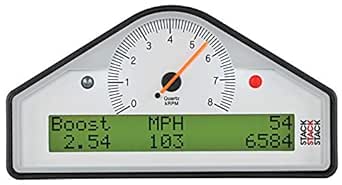 Amazon.co.jp: STACK ST8130-038W ホワイト 0-3-8k RPM ストリートダッシュディスプレイシステム : 車＆バイク