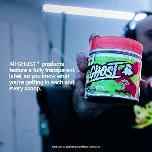 GHOST Gamer: Energy and Focus Support Formula - 40 Servings, Warheads ...