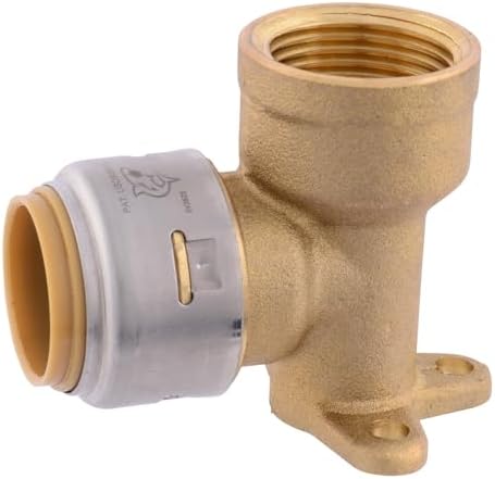 SharkBite Max 3/4 Inch x 3/4 Inch Drop Ear Elbow, FNPT, Push to Connect ...