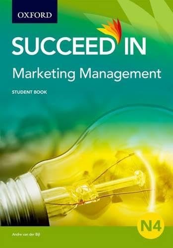 Marketing Management N4: Student Book: Amazon.co.uk: van der Bijl, A ...