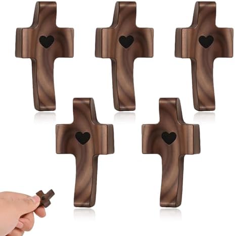 Amazon.com: ETUIH Wooden Cross Fidget,Encouragement Gift Cross Fidget ...