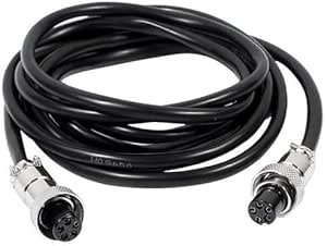 Amazon.com: GX12 Connector 5 Pin Aviation Electrical Female to Female ...