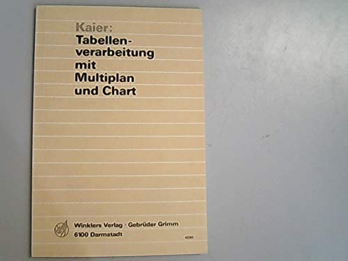 Tabellenverarbeitung mit Multiplan und Chart : Amazon.es: Libros