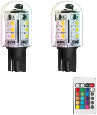 Amazon.com: Makergroup RGB T5 T10 Wedge Base LED Light Bulbs 12V Color ...