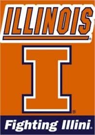 Amazon.com : Illinois Fighting Illini 28"x40" Double Sided Banner ...